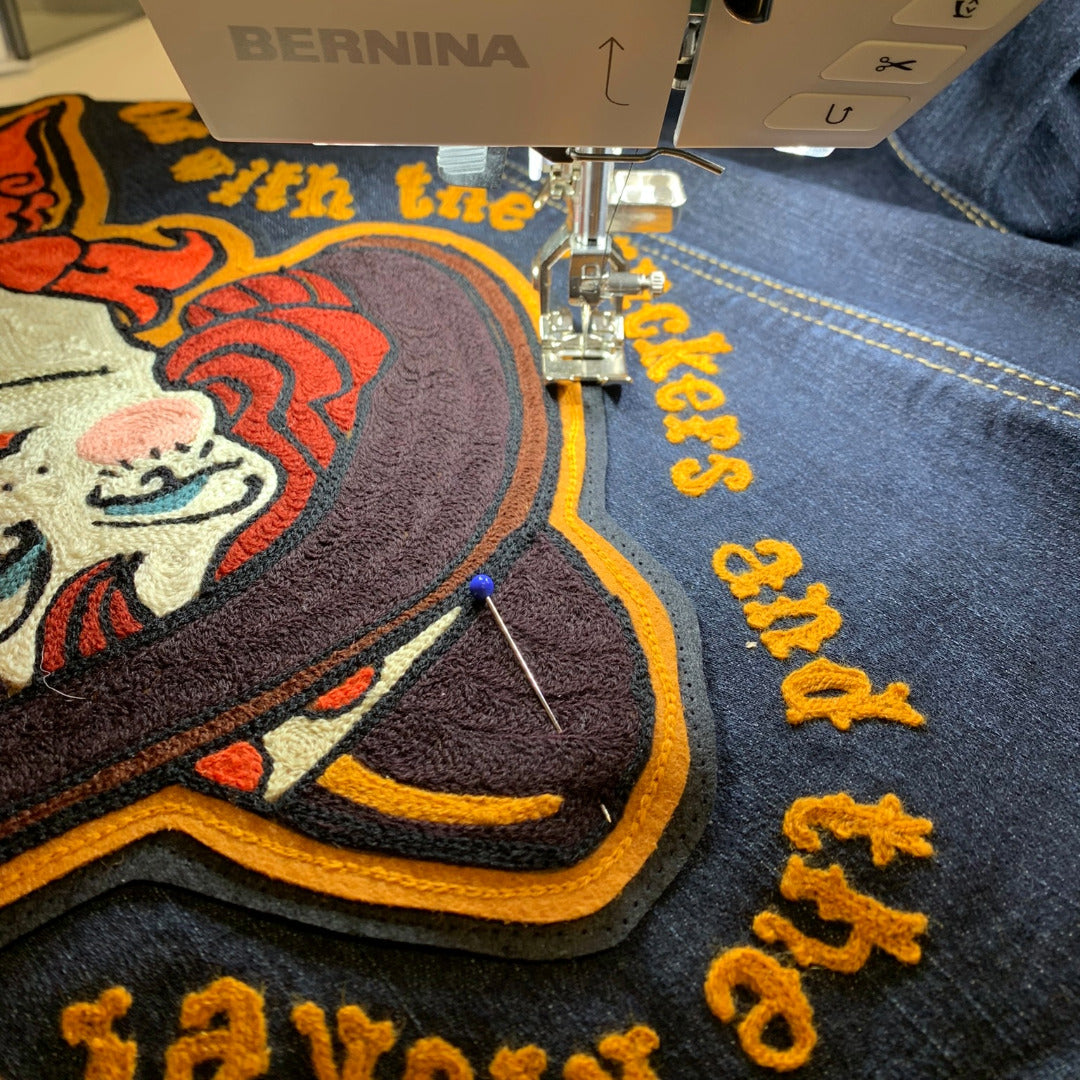 Stitch Service to Sew on Your Chain Stitch, Chenille or Machine Patch